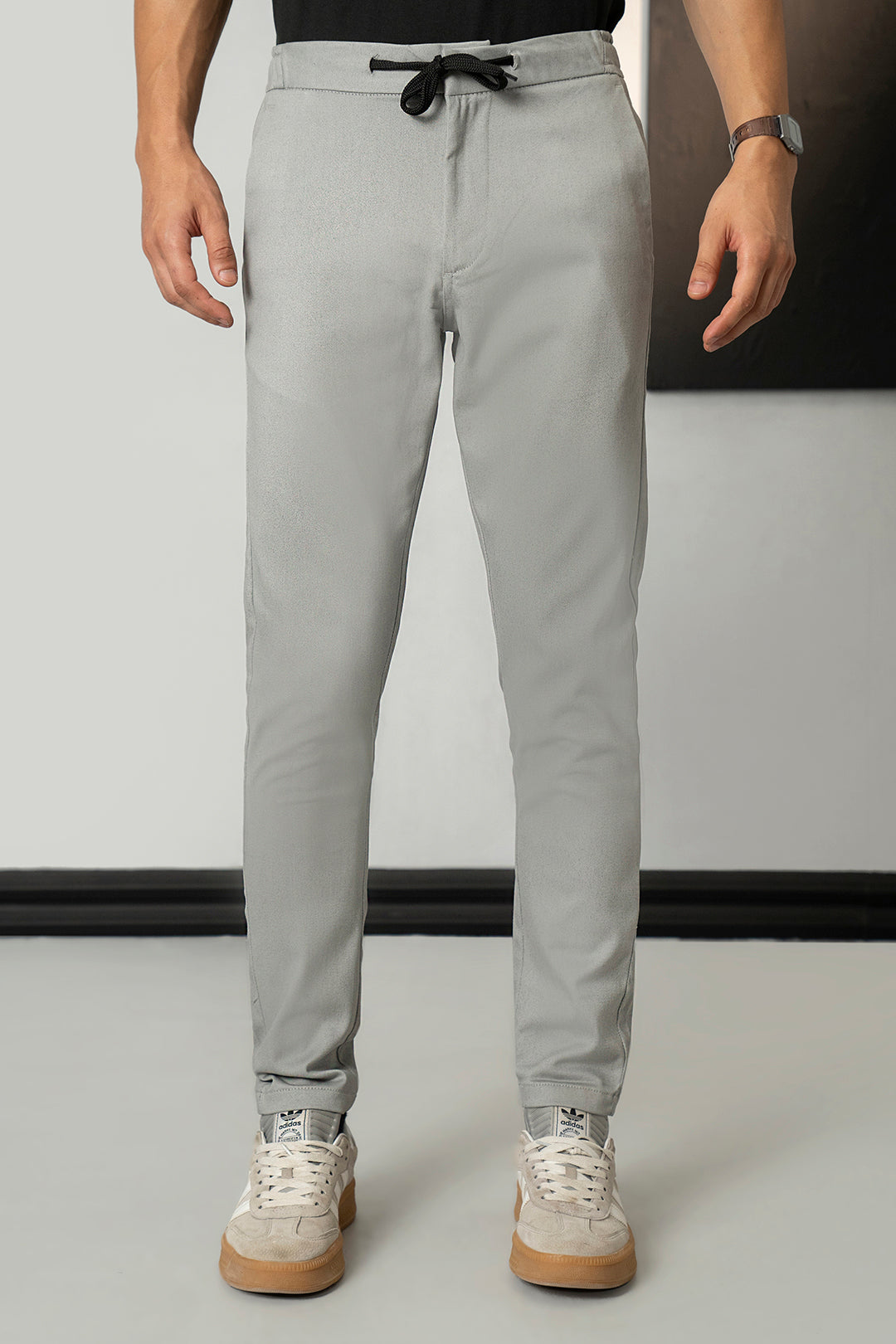 All Day Satin Pant Light Grey