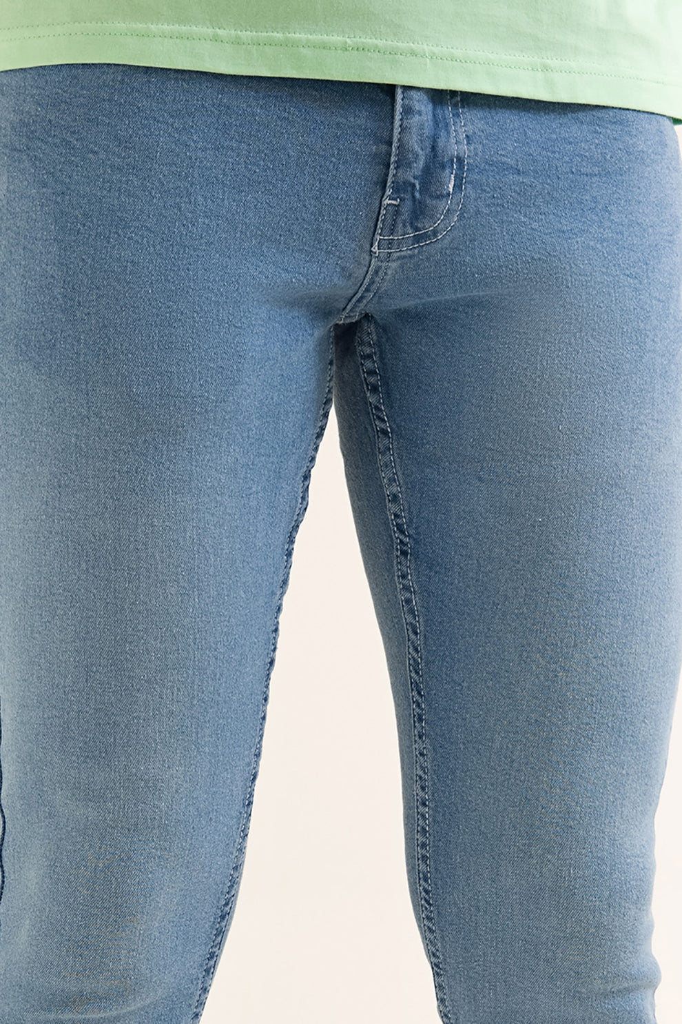 Buy Skinny-Fit Ice blue Jeans for men on Sale price 1020 - Zellbury MAN