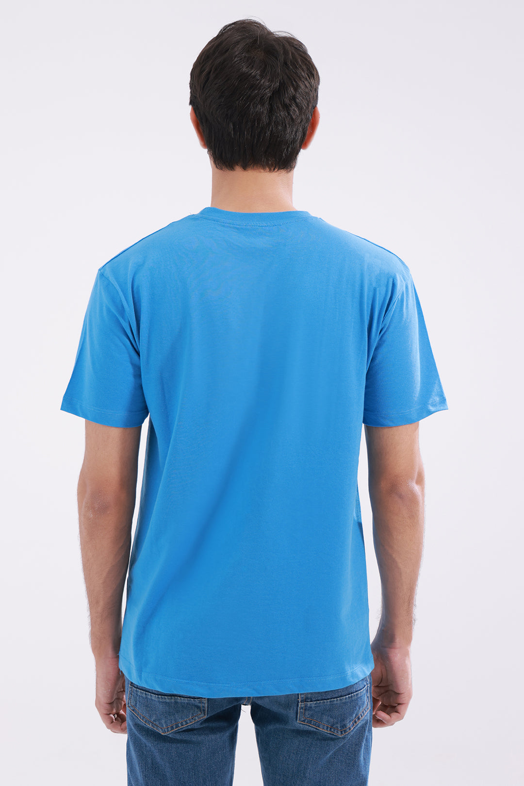Blue Graphic Tees Men Ready To Wear - Zellbury