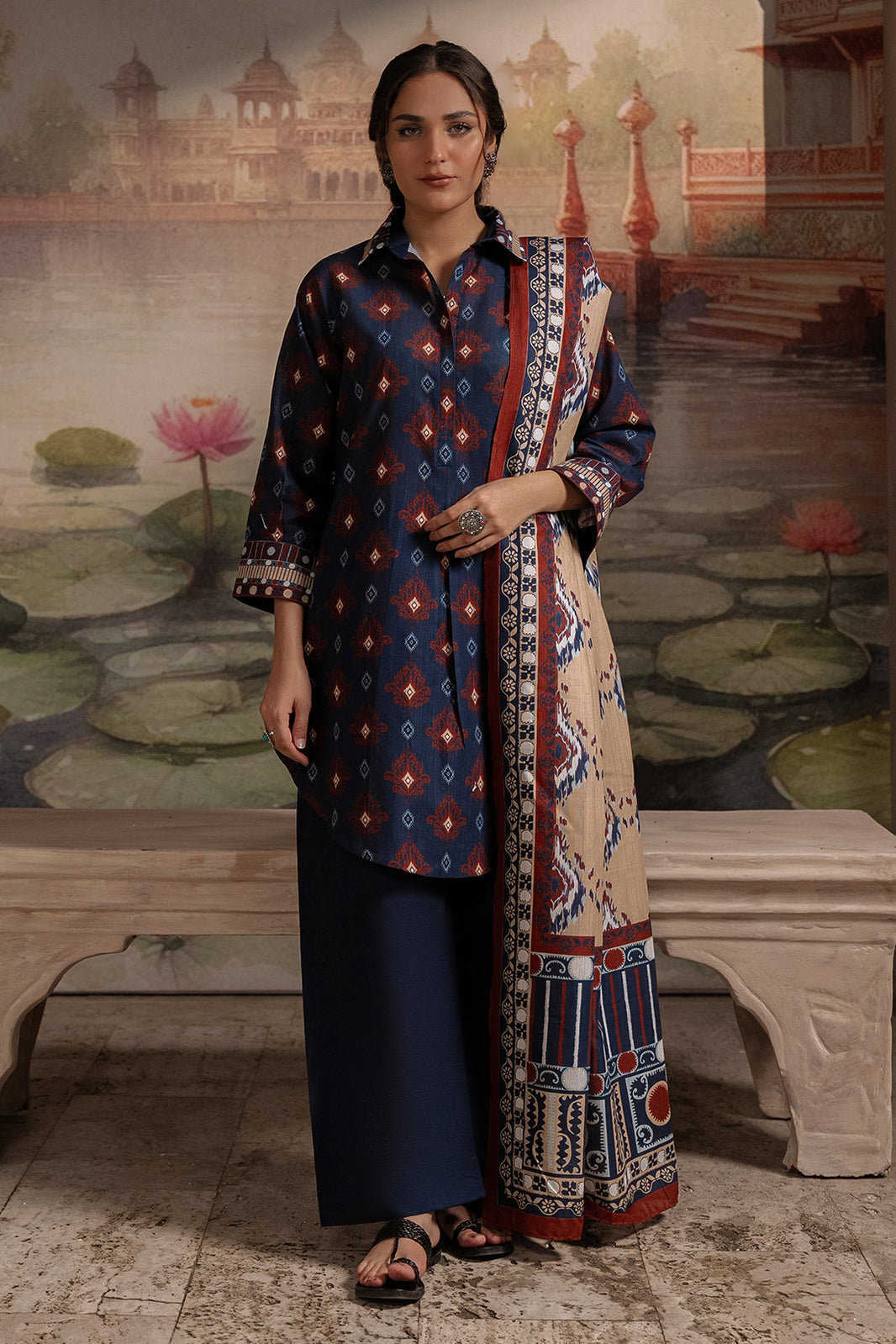 Winter 3-Piece Suits for Women | Unstitched Khaddar Collection