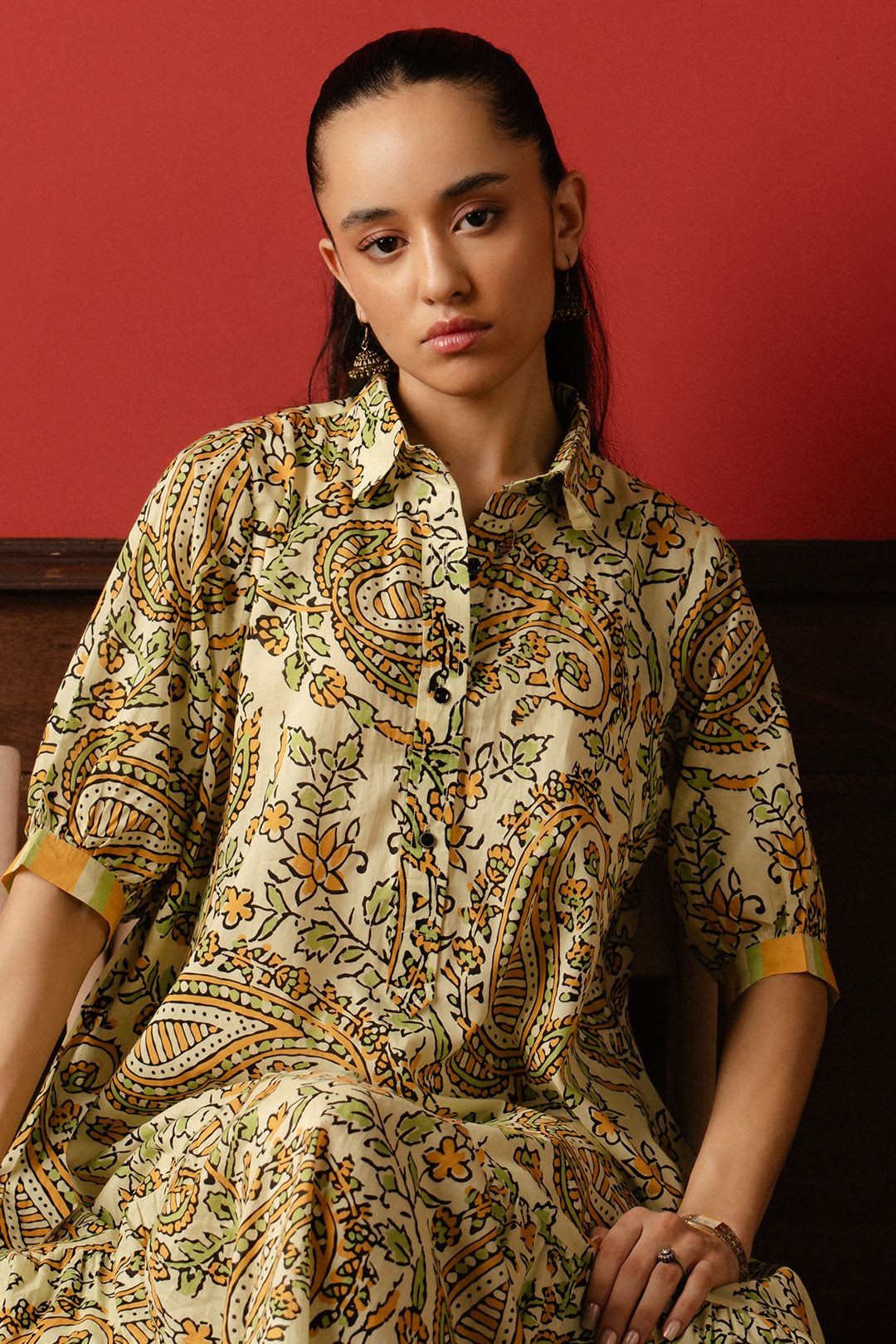 Sage Green Lawn Tunics Women Western