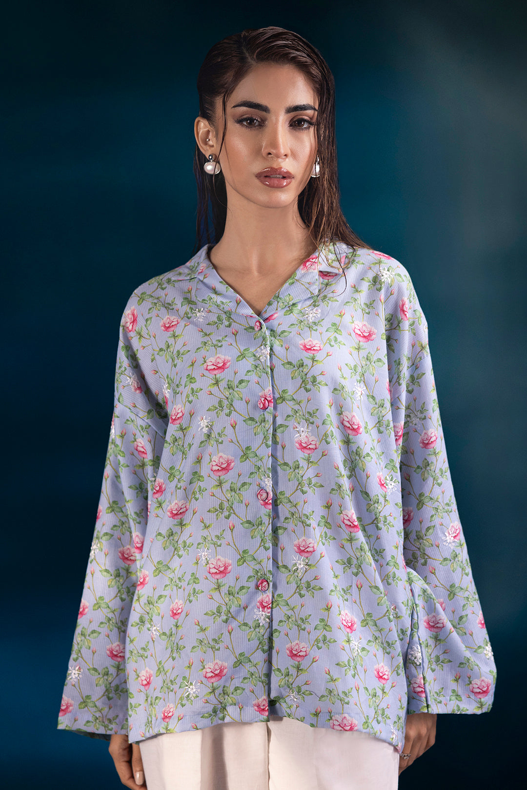 White Cambric Shirts Women Western